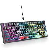 SOLIDEE Portable 60% Mechanical Gaming Keyboard,61 Keys Compact RGB LED ...