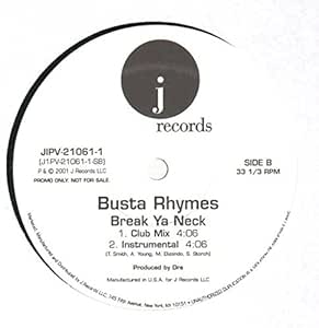Break Ya Neck (Vinyl): Busta Rhymes: Amazon.ca: Music