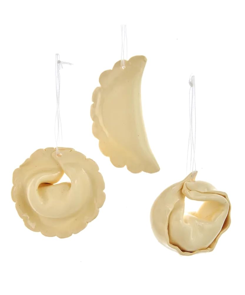 Amazon.com: The Bridge Collection Tortellini & Ravioli Ornaments - Set ...