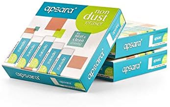 Non Dust Erasers Pack of 20 Non-Toxic Eraser Regular Size : Amazon.in ...