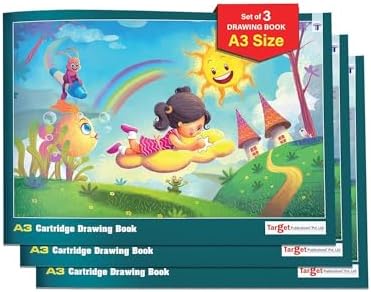 2 Packs of A3 Sketchbook Drawing Paper - Kids Coloring Book and Art ...