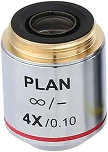 Amazon.com: Microscope Achromatic Objective Lens 4X 10X 20X Infinity ...