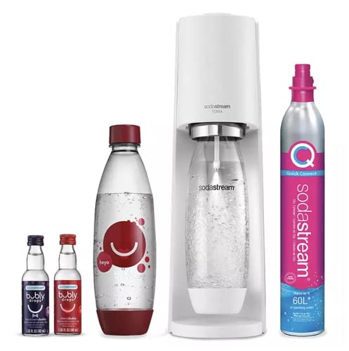 SodaStream Terra Starter Kit w/Cherry Bubly Designed Bottle | Amazon ...