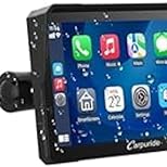 Carpuride W702 Pro Moto Carplay Schermo con Interfono Funzione, Senza Fili CarPlay e Android ...