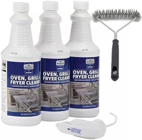 Amazon.com: Commercial Oven, Grill and Fryer Cleaner 32 oz, 3 pk Comes ...