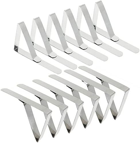 Amazon.com: 12 Pack Tablecloth Clips- Picnic Table Cloth Clips ...