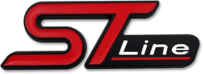 Amazon.com: VICHEN Car Metal ST Line Emblem Front Grille Body Trunk ...