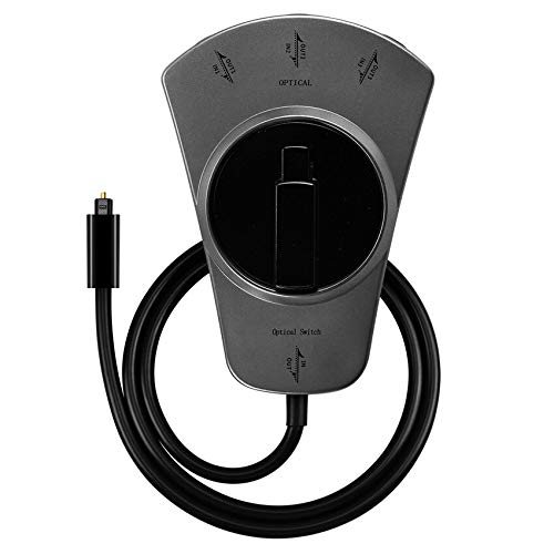 Tobo 3 Input 1 Output Digital Optical Audio Switcher Toslink Selector ...
