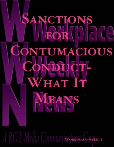 Amazon.com: Sanctions for Contumacious Conduct- What It Means (Digital ...