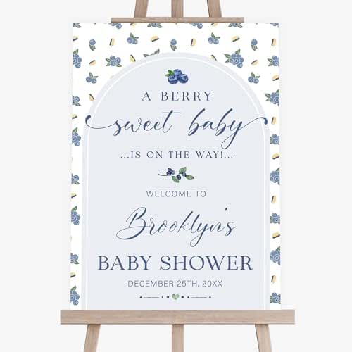Amazon.com: A Berry Sweet Baby Shower Welcome Sign, Berry Sweet Shower ...