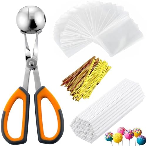 Amazon.com: Cake Pop Maker Kit - Includes 100 Sticks, 100 Bags, Mold ...