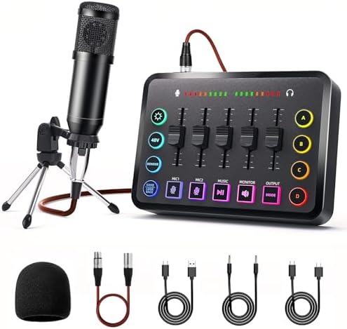V8 USB External Bluetooth Audio Mixer - 220V, Black, Portable, Headset ...