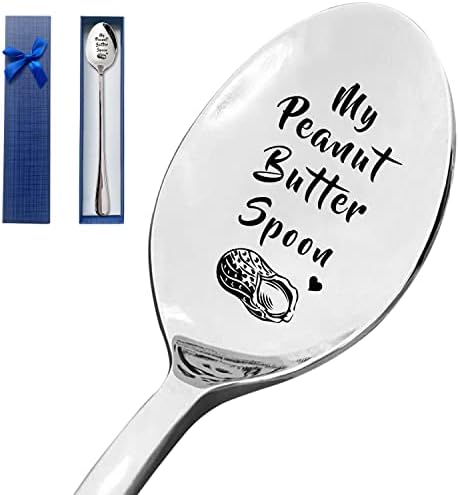 Amazon.com: HSSPIRITZ My Peanut Butter Spoon Funny Engraved Stainless ...