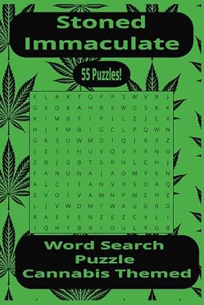 Amazon.com: Stoned Immaculate Word Search Puzzle: Cannabis themed | 6 x ...