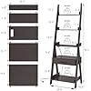 Amazon.com: Lovitgo Ladder Shelf, 5 Tier Ladder Bookshelf with Power ...