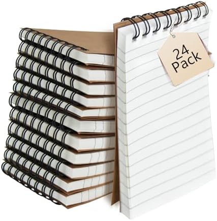 Amazon.com : wavamawa Small Spiral Notebook 3x5 inch Pack of 20 little ...