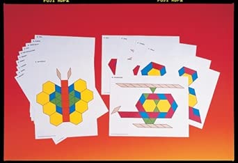 Pattern Cards for Pattern Blocks Set Activity Cards: Ideal School ...