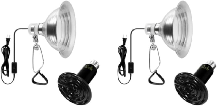 Amazon.com: Simple Deluxe 150W Ceramic Reptile Heat Lamp Bulb and 8.5 ...