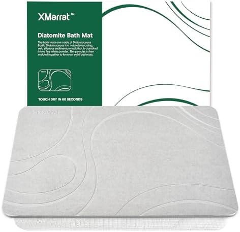 Amazon.com: MATBOT Diatomite Stone Bath Mat, Non-Slip Diatomaceous ...