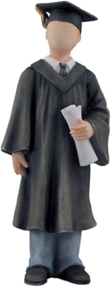Amazon.com: Heart To Heart Boy Graduate Celebration Ceramic Figurine ...
