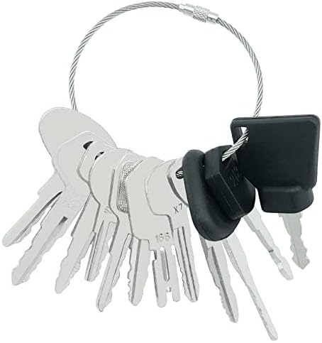 Amazon.com: 12Pcs Forklift Key Master Set for Hyster Crown Yale Cat ...