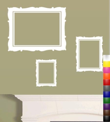 Amazon.com: StikEez White Picture Frames 3-Pack Various Sizes Wall ...