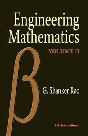 Engineering Mathematics (Volume II) : G Shankar Rao: Amazon.com.tr: Kitap
