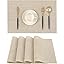 Amazon.com: DVLOL Beige Placemats Set of 4 - Heat Resistant Non-Slip ...