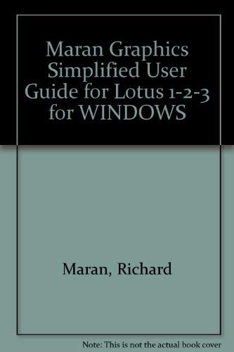 Maran Graphics Simplified User Guide for Lotus 1-2-3 for WINDOWS: Buy ...