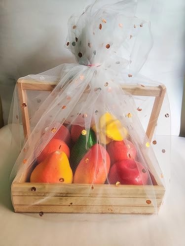 AMAROBA Dotted Net Fabric for Decor, Gift Packing, Party, Bouquet,Car ...