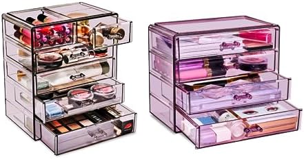 Amazon.com: Sorbus 6 Drawer Makeup Tower + 4 Drawer Wide Cosmetic ...