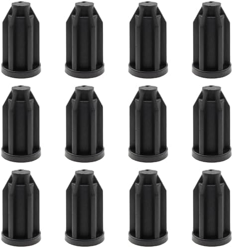 Amazon.com: Safycaby 12 PCS Caster Sleeve Round Inserts Plastic Caster ...