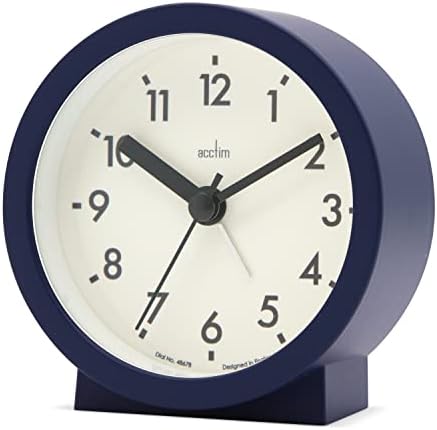 Acctim Alarm, Analog, Analogue, Bedside Clock, White, 7.5 x 11.2 x 12 ...