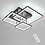 Mckalen LED Ceiling Light Dimmable 39W 4387LM, Modern Square Chandelier ...