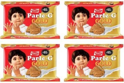 PARLE G Glucose Biscuit, 200g, Set of 4 Plain (800 g, Pack of 4 ...