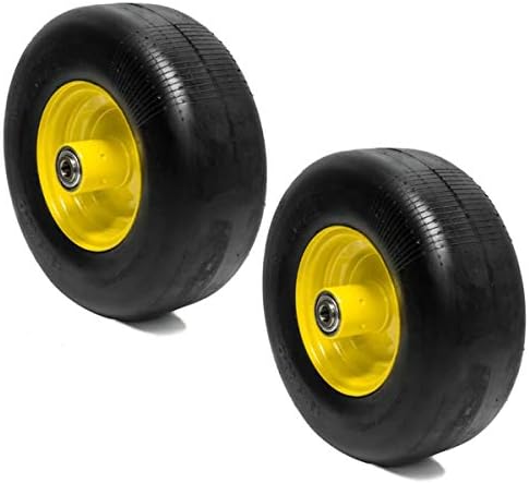 Amazon.com : NoAir® (2 Flat Free Tire Assemblies 13x5.00-6 Fits John Deere AM138762 : Patio ...