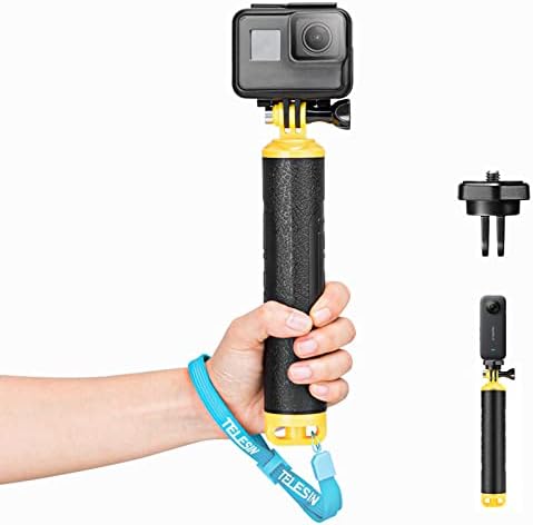 Amazon.com : TELESIN Floating Gopro Stick Floating Selfie Stick for ...