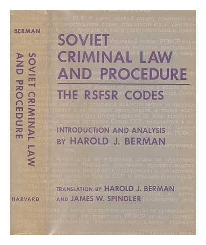 Amazon.com: Soviet Criminal Law and Procedure: The RSFSR Codes, Second ...