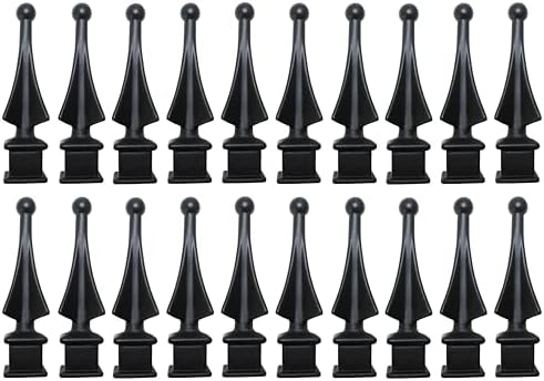 Amazon.com : ZXNhome 10pcs Metal Trident Spear Fence Finials Fits 1" - Fleur De Lis Aluminium ...