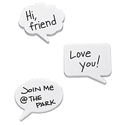 Speech Bubble Write Your Own Message Talk Bubble White Board Dry-Erase ...