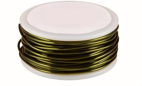 Amazon.com: WireJewelry 14 Gauge Round Olive Enameled Craft Wire - 10 ...
