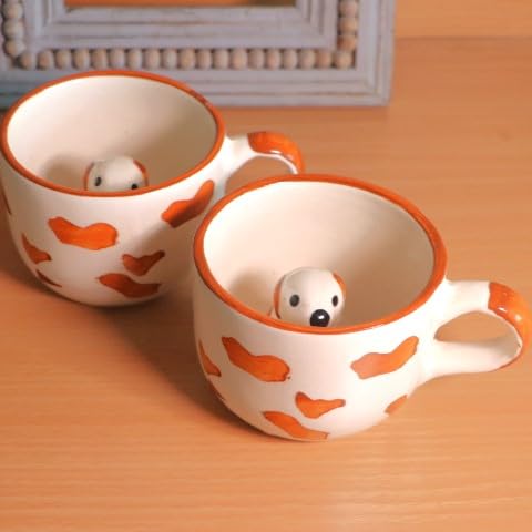 Buy Rare Planet Handcrafted Ceramic Dog Mug Set of 1 - Adorable Animal ...