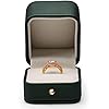 Amazon.com: Oirlv Gorgeous Blackish Green Ring Box Premium Leather Ring ...