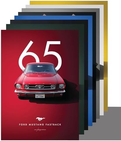 AROA Set of 8 Cult Mustung Car Posters Model : 096 Wall Stickers Wall ...