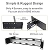 Hapidot 19 Inch Rack Mount Aluminum Din Rail Kit, Depth Adjustable ...