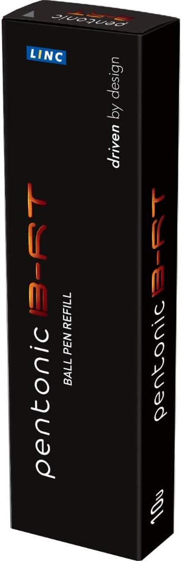Pentonic Linc V-RT Ball Point Pen Refill (0.7mm, Black Ink), Pack of 10 ...
