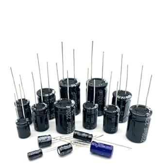 Amazon.com: Aluminum Electrolytic Capacitor 6.3V 10V 16V 25V 35V 50V 63V 100V 400V 450V 10 47UF ...