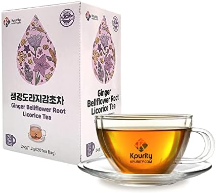 Amazon.com : Organic Ginger Bellflower Root Licorice Tea 1.2g x 20 Tea ...