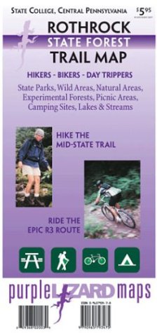 Rothrock State Forest Trail Map; State College, Pennsylvania: Hermann ...