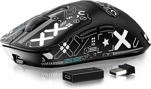 Amazon.com: MANBASNAKE X3 Pro 4K/8K Hz Mouse, 59g Superlight BT/2.4G ...